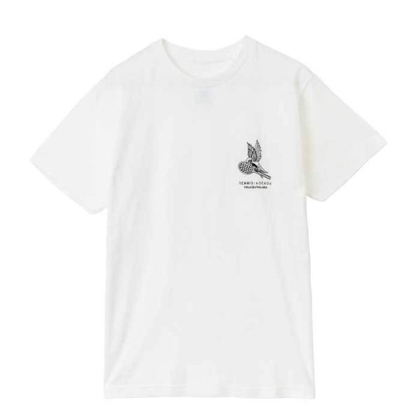 "TENNIS is DEAD" MENS Cotton Tee"BLUE BIRD TOOK MY RACKET AWAY" ワンポイントLOGOがプリントされたコットンTシャツ。【SIZE CHART】M : TALL 170-175 ...