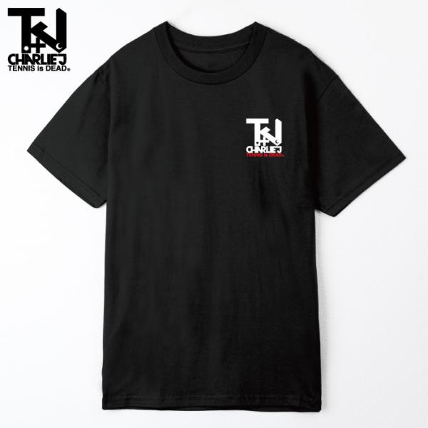 【FIELDSTYLE 出展ブランド】+CJ "CHARLIEJ by TENNIS is DEAD" - Mens Cotton Logo Tee 2CHARLIEJ x TENNIS is DEAD collaborationUKラッパ...
