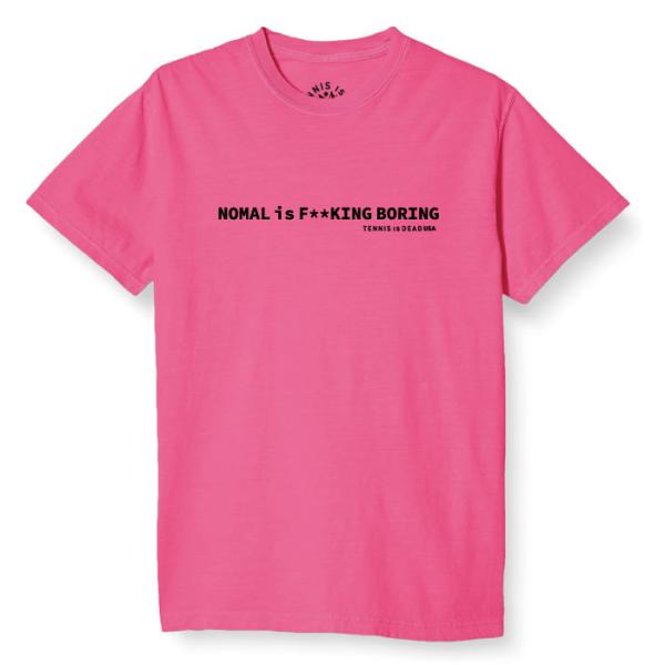 【FIELDSTYLE 出展ブランド】"TENNIS is DEAD" MENS Cotton Graphic Tee"NOMAL is F**KING BORING"ALEX【SIZE CHART】MENSS : TALL 165-170...
