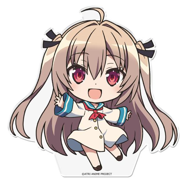 ATRI -My Dear Moments-から、描き起こしデフォルメイラストを使用したアクリルフィギュアが登場です。付属のスタンドを使用してお楽しみください。サイズ：約90mm（本体）素材：アクリル（本体）、PVC（スタンド）メーカー：ア...