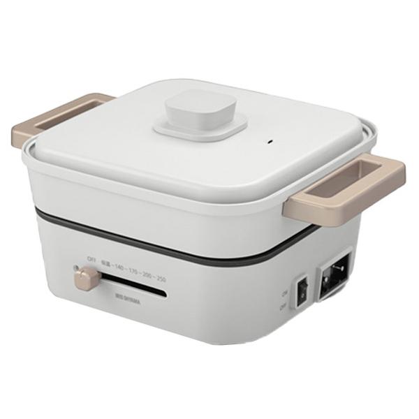 【発売日：2020年09月10日】●食卓に映えるコンパクトなマルチグリルなべです。●プレートが3枚(深なべ・平面プレート・たこ焼きプレート)付き。●プレートによって、煮る・炊く・焼く・たこ焼きなどできて1台で何役もできる優れものです。●シン...