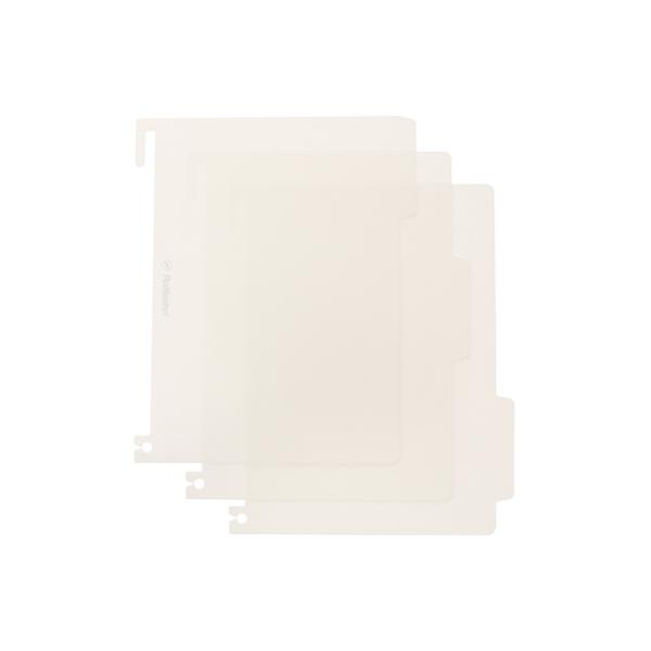 インデックスシート ロルバーン Rollbahn ポケット付メモ Lサイズ 手帳 ダイアリー リング用 ホワイト ブラック クリア クリアグレー デルフォニックス公式 :500654 ...