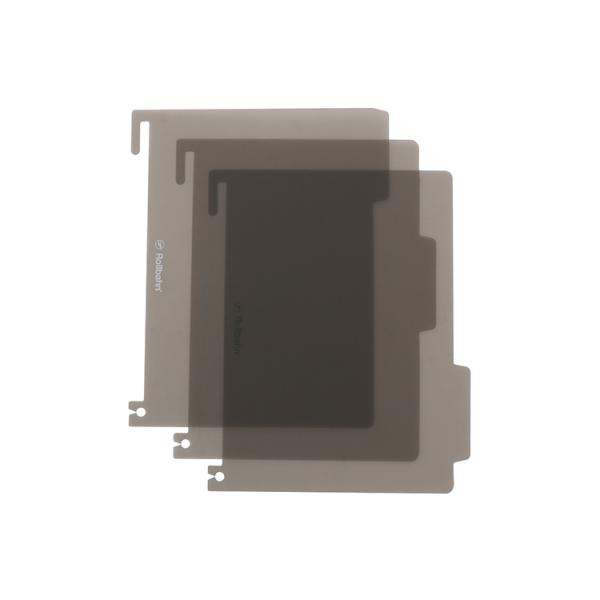 インデックスシート ロルバーン Rollbahn ポケット付メモ Lサイズ 手帳 ダイアリー リング用 ホワイト ブラック クリア クリアグレー デルフォニックス公式 :500654 ...