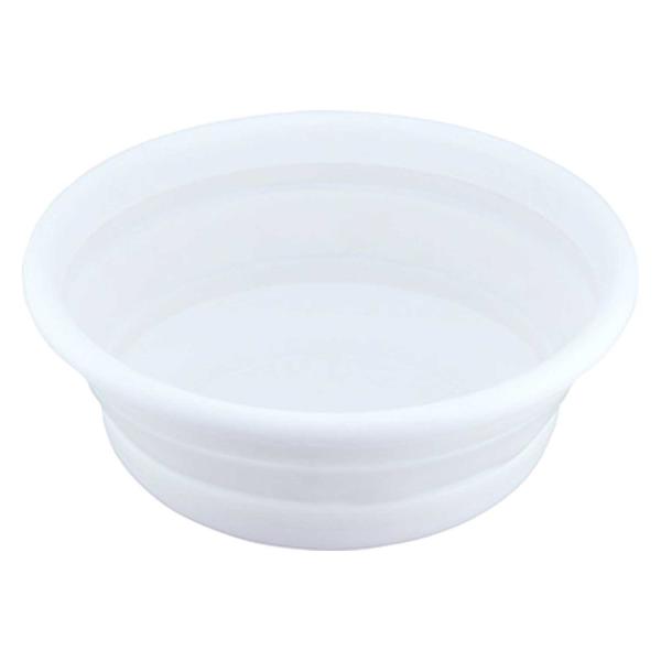 使わない時にはコンパクトに畳めるシリコン製の洗い桶。使用時は深さ約12cmの桶になり食器洗いやちょっとしたお洗濯にもお使いいただけます。使わない時には平たくたたむことができ暑さは約4.5cmと収納にも困りません。重量も軽く、お家だけでなくア...