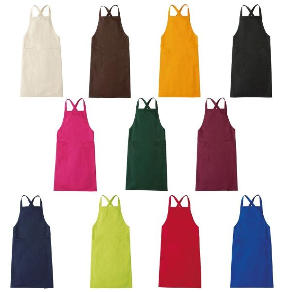 名入れ刺繍付　(プリントスター)Printstar エプロン 00871-TBA名入れ刺繍を入れてオリジナルに！お店などのユニフォームとしても使える。シンプルデザインのエプロンです。メイン素材: ポリエステル65％ 綿35％素材構成: ポリ...