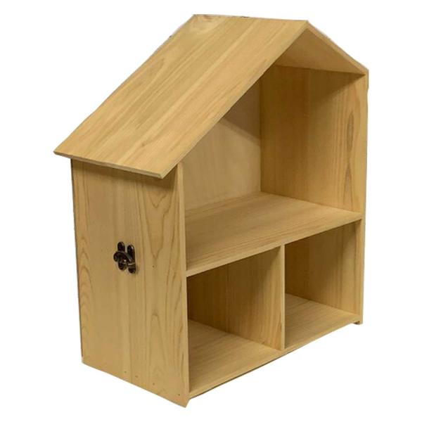 木の温もりあふれる開閉タイプのドールハウス。2階建て3部屋の大きめのドールハウスで市販のお人形とも相性バッチリ！開閉タイプなので2面に広げてもご使用いただけます。片面は背面がありません。大きさは奥行8cm、すべて外寸ですが、高さは低いほうの...