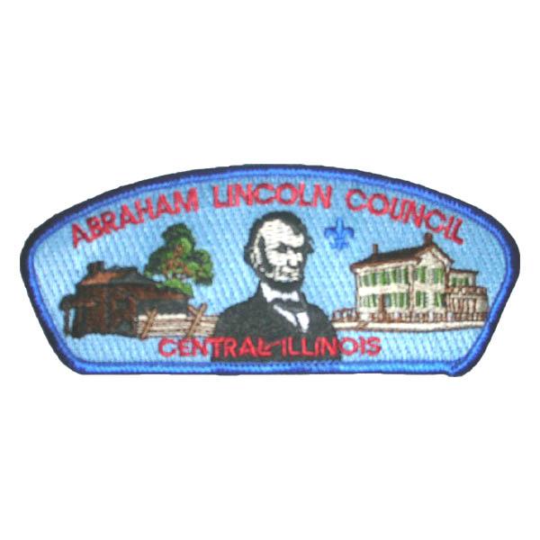 ABRAHAM LINCOLN COUNCILのワッペン【Smallサイズ】アイロン装着可能です。大きさは約横12.5cm・縦5.2cmとスモールサイズです。小さいサイズですので洋服の胸・袖・カバンなどにつけてアクセントにどうぞ。ワッペンS...
