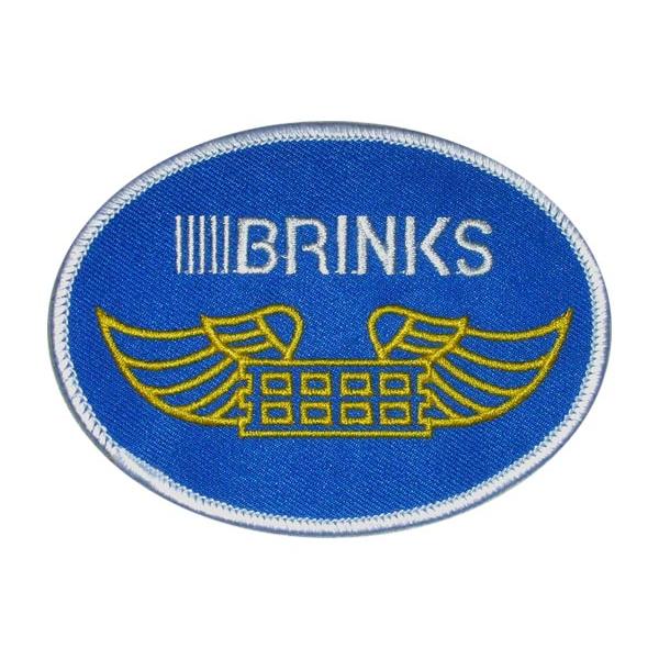 BRINKSのワッペン(Smallサイズ)【現品限り】アイロン装着可能です。大きさは約横10cm・縦7.5cmとスモールサイズです。洋服の胸・袖・カバンなどにつけてアクセントにどうぞ。ワッペンSmallサイズのみ、10枚までネコポス発送が可...