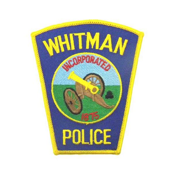WHITMAN POLICEのワッペン（Smallサイズ）アイロン装着可能です。大きさは約横10cm ×　縦11.5cmでスモールサイズです。洋服の胸・カバンなどにつけてアクセントにどうぞ。ワッペンSmallサイズのみ、10枚までネコポス発...
