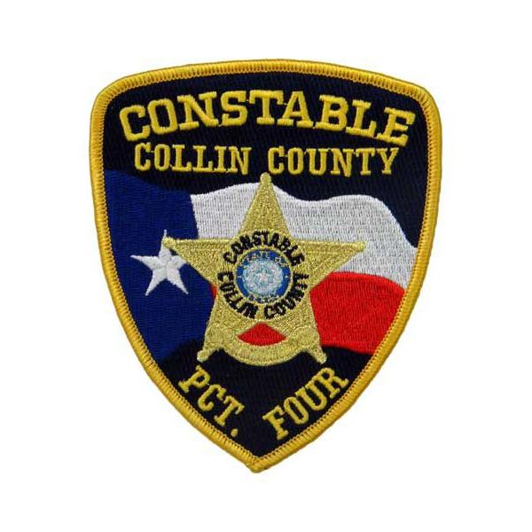 CONSTABLE COLLIN COUNTY PCT.FOURのワッペン（Smallサイズ）アイロン装着可能です。大きさは約横10cm・縦12cmのスモールサイズです。洋服の胸・袖・カバンなどにつけてアクセントにどうぞ。ワッペンSmall...