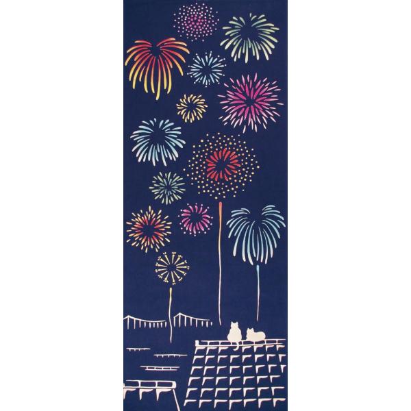 Kenema夏　花火特等席手拭い本来の製法のため、切りっ放しで両端処理はされていません。裁断位置によって寸法が前後する場合がございます。使い始めに出るほつれは切りそろえてください。注染手ぬぐいkenema（気音間）ブランドの手ぬぐいは日本の...