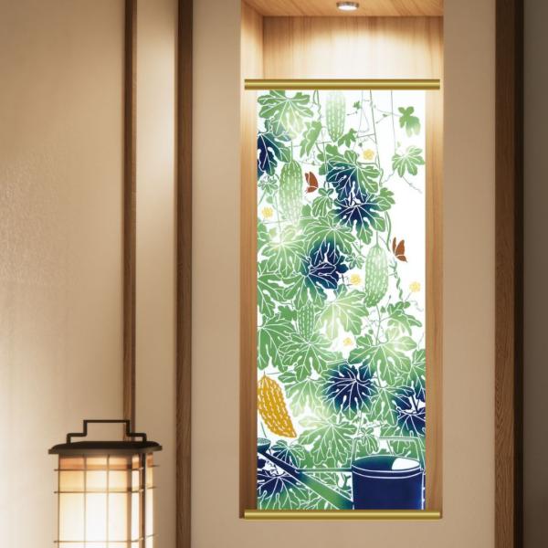 ゴーヤーカーテン暑い夏は緑のカーテンで省エネを。生い茂る葉の木漏れ日でより涼やかに。涼しくて美味しいゴーヤーはいかが？手拭い本来の製法のため、切りっ放しで両端処理はされていません。裁断位置によって寸法が前後する場合がございます。使い始めに出...