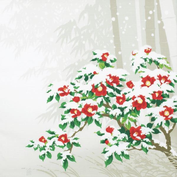 綿小ふろしき冬小風呂敷ふろしき タペストリーとしてだけでなく、スカーフやミニバッグとしてお弁当箱包みとしてさまざまなシーンで使い分けのできるふろしきとして幅広くお使いいただけます。素材：綿100%（シャンタン生地使用）日本製サイズ：50x5...