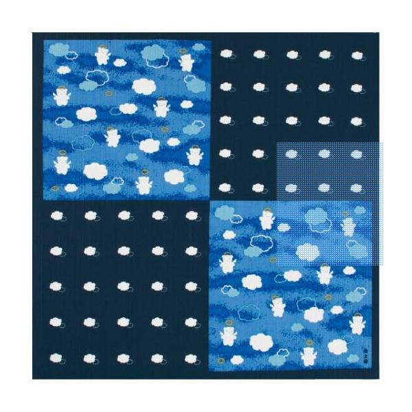 濱文様　小布 くま雲天使小布サイズ：50x50cmタペストリーとして飾っても、小風呂敷としても、お弁当包みとしても利用できます（あすつくご希望の場合）必ず、宅配便をお選びください（送料がお選びいただけます）追跡番号付きポスト投函のクリックポ...