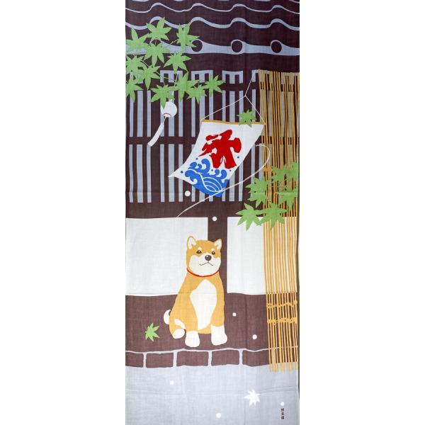 濱文様　絵手ぬぐい 涼み豆柴かき氷を食べて、涼みたい豆柴くん手拭い本来の製法のため、切りっ放しで両端処理はされていません。裁断位置によって寸法が前後する場合がございます。使い始めに出るほつれは切りそろえてください。捺染絵手ぬぐい日本の伝統的...