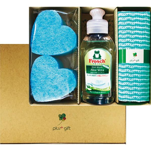※当店では、特別にご指示（備考欄等）がない場合には「内のし」にてご準備いたします。※ご自宅にお届けの場合、発送用段ボールは再利用させて頂いております。予めご了承ください。内容量：●フロッシュ食器用洗剤アロエ×１・ハートのスポンジミニ×２・カ...