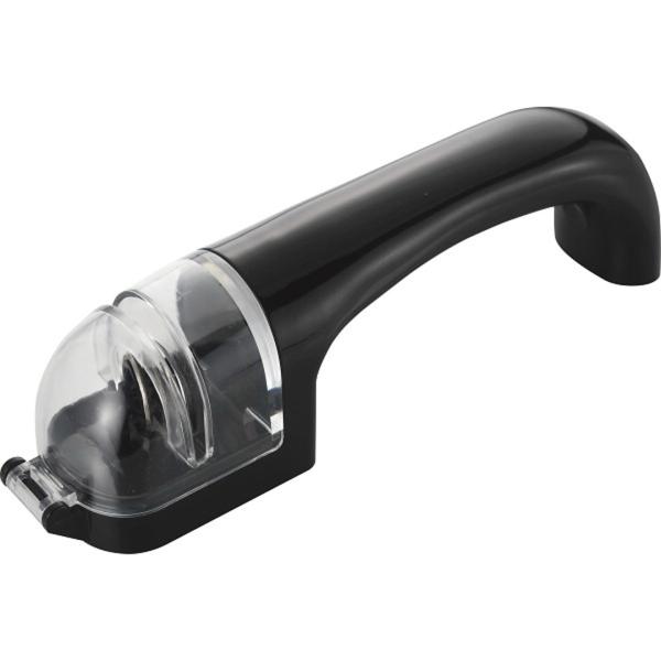 手前に引くだけで、簡単に切れ味復活。カバーが開閉できるので、衛生的。商品内容サイズ：5.8×4.3×20.7cm重量：約100g型番：ESD-20商品材料：●本体＝ＡＢＳ樹脂、透明蓋＝ＡＳ樹脂、すべり止め＝シリコーンゴム、砥石＝ステンレス鋼...