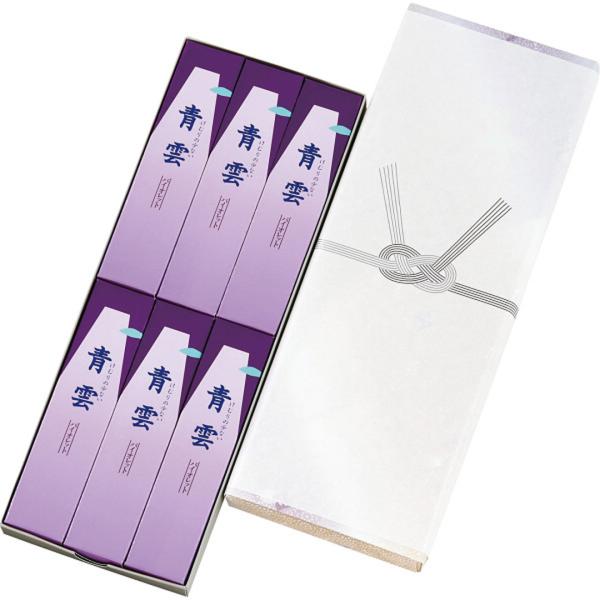 ソフトで上品なフローラルな香り。けむりの少ないお線香「青雲バイオレット」のご贈答用お線香です。商品内容●青雲バイオレット（約２５ｇ）×６箱サイズ：12.3×32.5×3.1cm重量：約298g型番：25102商品材料：●タブ粉・香料・炭