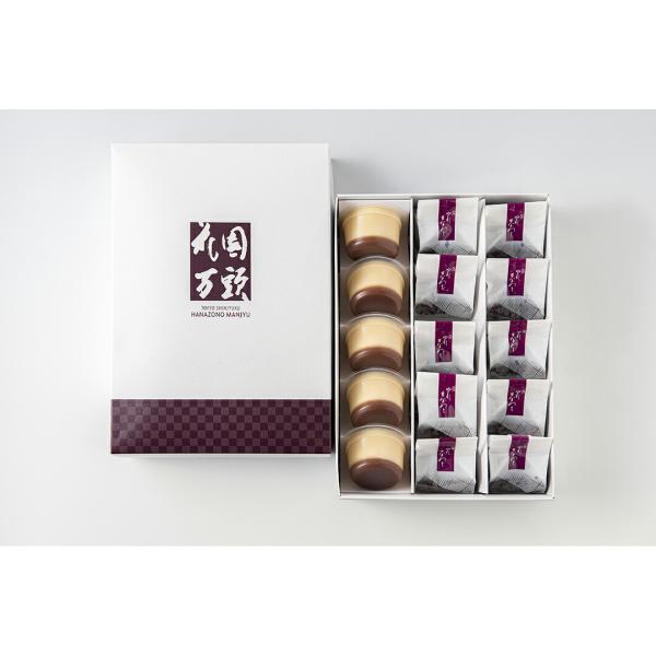 創業1834年老舗和菓子屋がおつくりしたプリンとあんが口の中でうまく融合し、なめらかな舌触りが絶妙の「東京あんプリン」と、発売以来七十余年、今も変わらぬ製法で蜜漬けしてお造りしております。豆芯までしっとりと甘みを含ませた舌にとろけるような代...