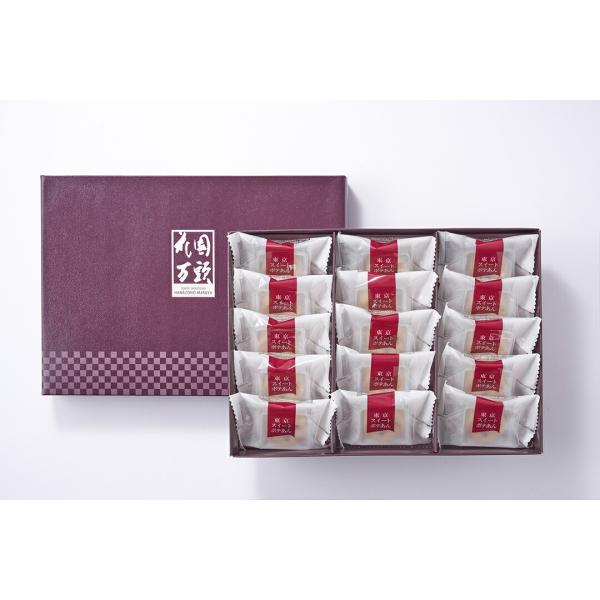 さつま芋にバターを煉り込んだ芋餡で、北海道産の小豆餡をつつみこみ焼き上げました。商品内容スイートポテあん×15商品サイズ：約230×320×50型番：HM-016温度帯：常温賞味期限（製造日より）・保管法：製造日より60日7大アレルゲン：卵...