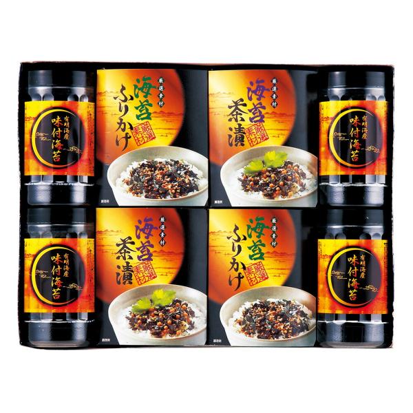 ※注意※ 2024年7月1日中のご注文より紙袋が有料になります。ご利用のお客様につきましては別ページにてご購入お願いいたします。内容量：味付海苔（8切32枚）×4・海苔ふりかけ（5g×4袋）×2・海苔茶漬（5.2g×4袋）×2  【卵・乳成...