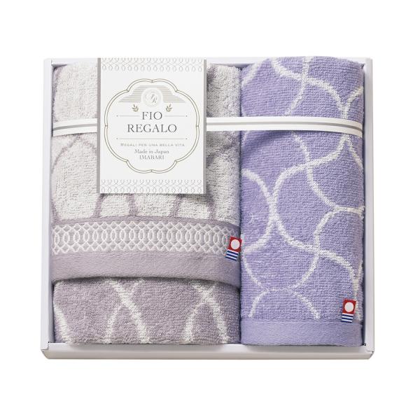 落ち着いた色合いでモダンなデザインのタオルです。タオル名産地・今治で織り上げたタオルは、使いはじめから吸水性がよく、ふんわりした風合いが長続きします。商品内容※メーカー都合により、デザイン・内容等が変更になる場合がございます。商品サイズ：約...