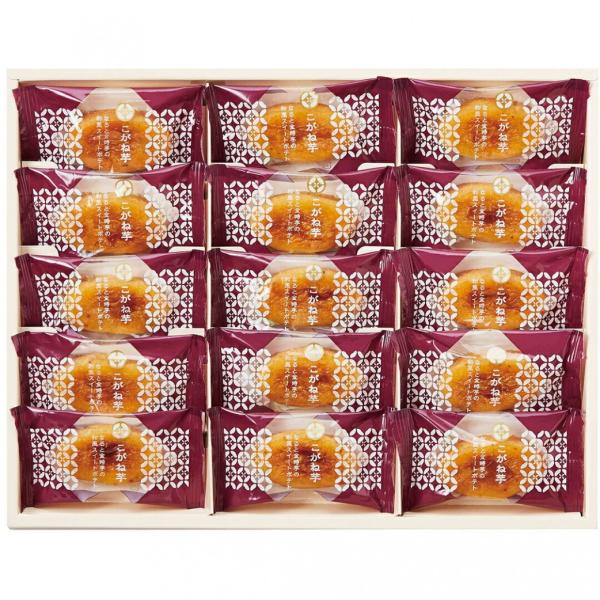 なると金時芋を使い、しっとりと焼き上げた和風スイートポテト。なると金時芋を皮ごと使うことで味わえる、上品な甘さと芋本来の風味をお楽しみください。商品内容こがね芋×15  【卵・乳成分・小麦】<br><br>サイズ：箱...