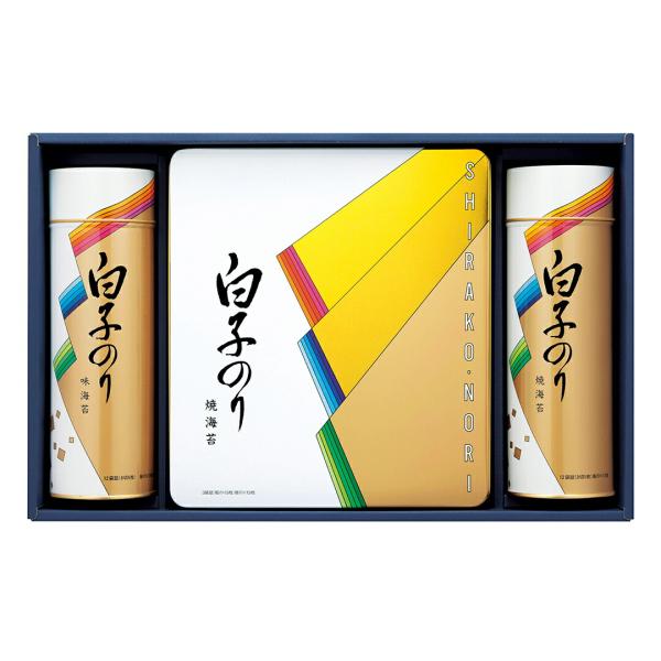 風味豊かな味のり・焼きのりとお茶漬けの詰合せギフトです。商品内容味のり（8切5枚×12袋）、焼のり（板のり5枚×3袋）、焼のり（8切5枚×12袋）  【小麦・えび】<br><br>サイズ：箱260×410×85mm&...