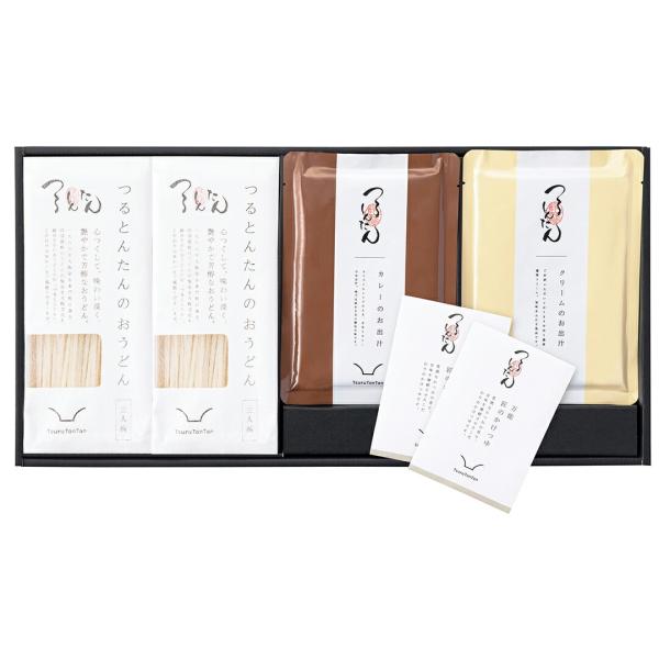 心つくして、味わい深く。艶やかで芳醇なおうどん。こだわりの味わいをご堪能くださいませ。商品内容乾麺（3人前）270g×2、かけつゆ小袋（希釈）30g×4、カレーのお出汁250g、クリームのお出汁250g  【乳成分・小麦】<br&gt...