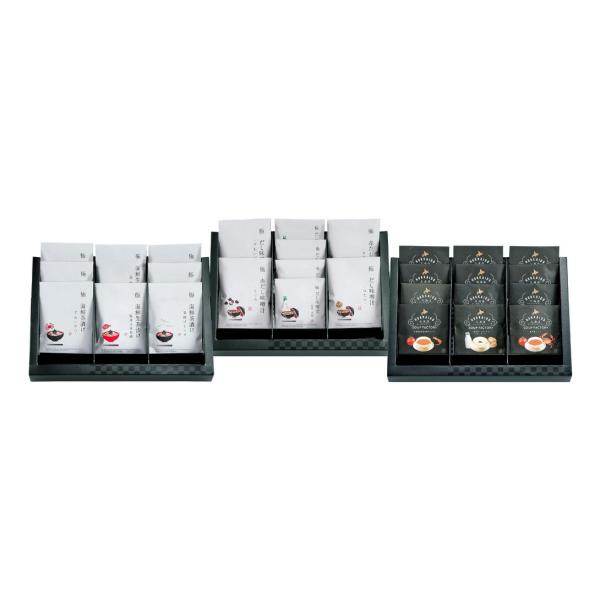 品　番：tri-Y182-031(KGP-160MCS1)商品名：匠菴謹製 極だし Premium 海鮮 生茶漬け・だし味噌汁・スープのギフトセット型　番：KGP-160MCS1●商品内容：海鮮 だし味噌汁（生タイプ）ネギ・わかめ具材付き（...