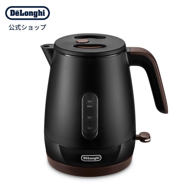 【商品コード】KBLA1240J-BB【商品名】デロンギ アクティブ 電気ケトル【色】ブラックココア【電圧／周波数】100V(50/60Hz)【消費電力】1200W【外形寸法／重量】幅235x奥行170x高220mm (本体＋電源ベース）、...