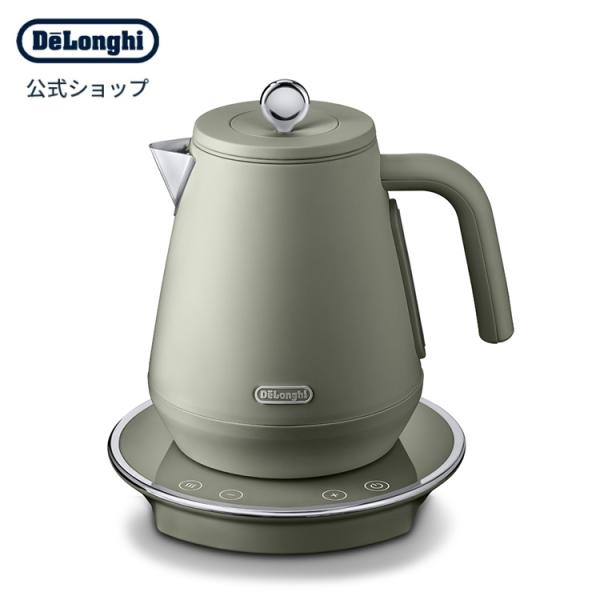 【商品コード】KBY1210J-GR【商品名】デロンギ エクレティカ 温度設定機能付き電気ケトル【色】グリーフルグリーン【電圧／周波数】100V(50/60Hz)【消費電力】1200W【外形寸法／重量】幅220mm奥行200mm、高さ230...