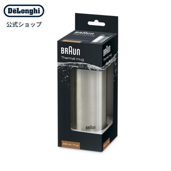 Braun社製のサーマルマグボトル。ステンレス素材でホット/コールドどちらのドリンクにも適しています。ふたは漏れ防止構造になっており持ち運びにも便利です。ワンクリックでどの飲み口からもお飲み頂けます。【型式番号】BRSC001【商品名】ラウ...