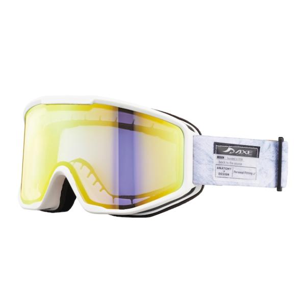 一人一人の顔に自然とフィットする「パーソナルフィッティング」にこだわった革新的モデル。人間工学に基づいた設計で、「隙間」や「圧迫」を極限まで排除しました。品番：【AX800-WCM GO】フレーム：マットホワイトレンズ：ライトピンクベースミ...