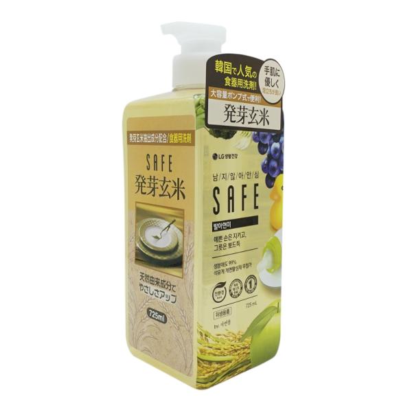 トイレタリージャパン 純正品 セーフ発芽玄米食器洗剤本体725ＭＬ 8801051231861セーフ発芽玄米食器洗剤本体725ＭＬ天然成分の力で、素早くクリーン。 泡立ち良く、泡切れ早い食器用洗剤。オリジナル