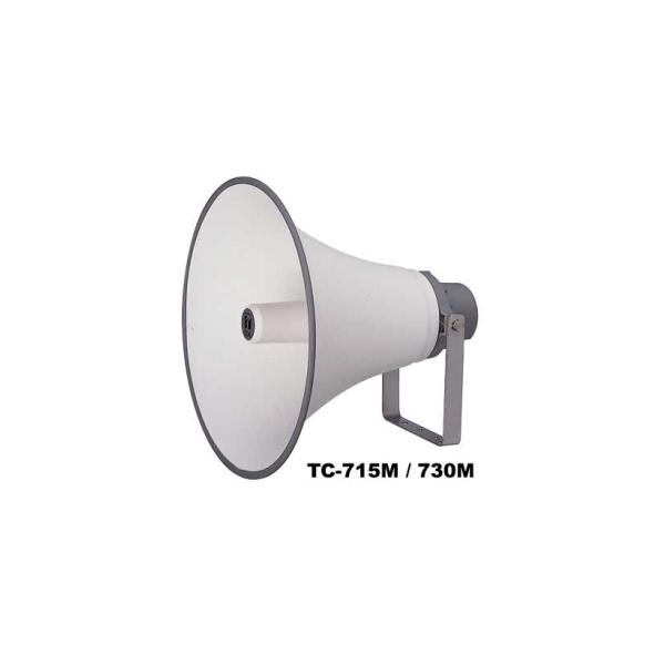 【仕様】●メーカー:TOA　●型番:TC-715AM　●商品名:ホーンスピーカー15Wトランス付き　●定格入力　15W　●定格インピーダンス　670Ω(15W)