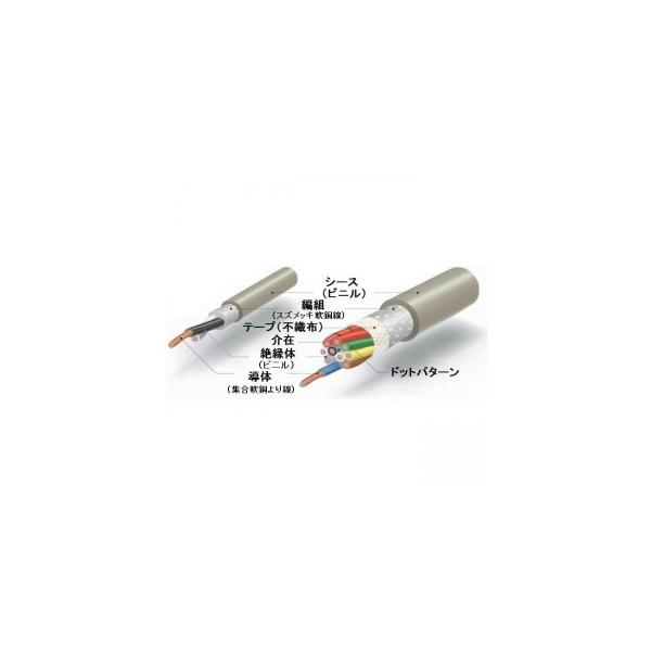 【仕様】●メーカー:伸興電線　●型番:MVVS0.3SQ×12C　●商品名:マイクロホン用ビニルコード　●導体公称面積(mm2):0.3　●導体構成(本/mm):12/0.18　●導体抵抗[20℃(Ω/km)]:63.0以下　●常温絶縁抵抗...