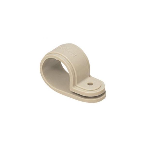 【特長】　●PF管を露出配管する場合の固定に使用します。　●ビス1本でガッチリ固定できます。　●サイズ16は仮固定できるビス穴付。　　【仕様】　●メーカー:未来工業　●型番:KTF16J　●商品名:PF管片サドル　●PF管片サドル　●色:ベ...