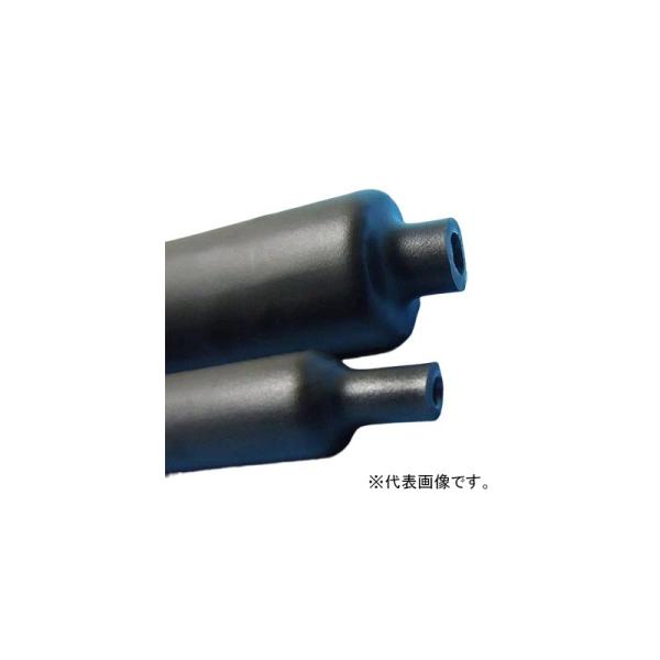 【仕様】 ●4:1の比率で収縮する粘着剤付 熱収縮チューブです ●4:1の比率で収縮するため、段差のある被物体に最適です。 ●強絶縁性があり、ホットメルト粘着剤が熱収縮チューブの内側に塗られいるため、防滴効果の高い製品です。 ●金属線の水分...