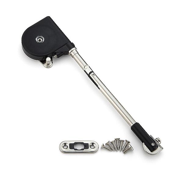 【仕様】●メーカー:スガツネ工業　●型番:SDS-C100-B　●商品名:SDS-C100-Bソフトダウンステー　●厚さ(mm):19.5　●穴径(mm):4.1、4.2　●穴数:6　●キャッチ付　●材質:ABS樹脂/鋼　●セット内容:マウ...