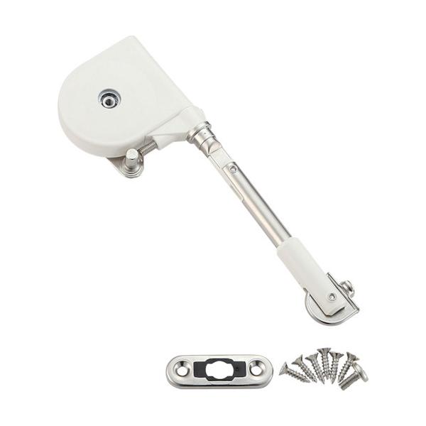 【仕様】●メーカー:スガツネ工業　●型番:SDS-C100W-TV　●商品名:SDS-C100W-TVソフトダウンステー　●全長(mm):145.3　●厚さ(mm):19.5　●穴径(mm):4.1、4.2　●穴数:6　●キャッチ付　●セッ...