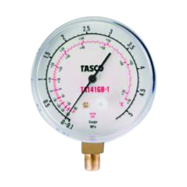 【仕様】●メーカー:タスコ　●型番:TA141GB-1　●商品名:R410A、R32用高精度圧力計/連成計