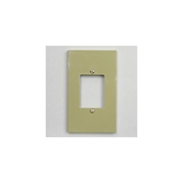 【仕様】 ●ハイプロ小型押釦開閉器の埋込型に用いるプレートでスイッチボックスの埋込使用時の場合に用います。<br>●ハイプロ小型押釦開閉器 埋込型(プレートなし)用<br>●材質:ABS樹脂(クリームグレー(マンセル...