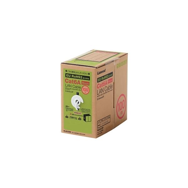 【仕様】●メーカー:ELECOM　●型番:LD-GPAL/WH100RS　●商品名:LANケーブル　●規格:Cat6A対応(10GBASE-T/1000BASE-TX/1000BASE-T/100BASE-TX/10BASE-T)　●伝送速...