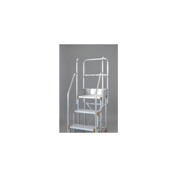 【仕様】 ●アルミ製作業用踏台の専用の手すりです。 ●階段手すり、天場側両面手すりは左右どちらでも取り付け可能です。 ●適合機種:TSF-265、2105、2106、2107、25256、25306、267、285、286、287、3107...