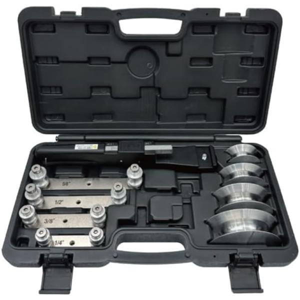 【仕様】 ●特許第7429059号<br>●被覆銅管ベンダー用ホイールシューセット全サイズとラチェットチューブベンダーの本体RB-147-Hがセットされたフルセットです<br>●被覆銅管をそのまま曲げ加工できます&l...