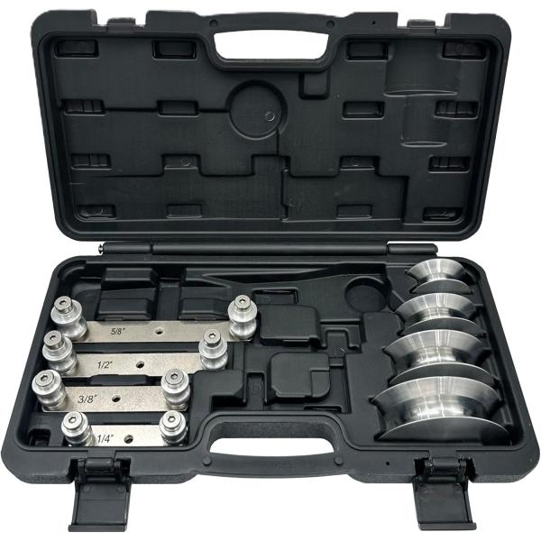 【仕様】 ●特許第7429059号<br>●被覆銅管ベンダー用ホイールシューセット全サイズとケースのセットです(ラチェットチューブベンダー本体RB-147-Hはついていません)<br>●RB-147Wをお持ちの方はこ...