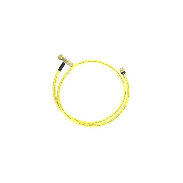 【仕様】 ●先端金具にスイベル機構を採用しているためマニホールドが左右に振れることなく正面を向いたままで使用できます。 ●ホースの取り回しが従来のホースとは比べ物にならないほどスムーズです。 ●ホースを取り回しても共回りせず、ガス漏れの危険...