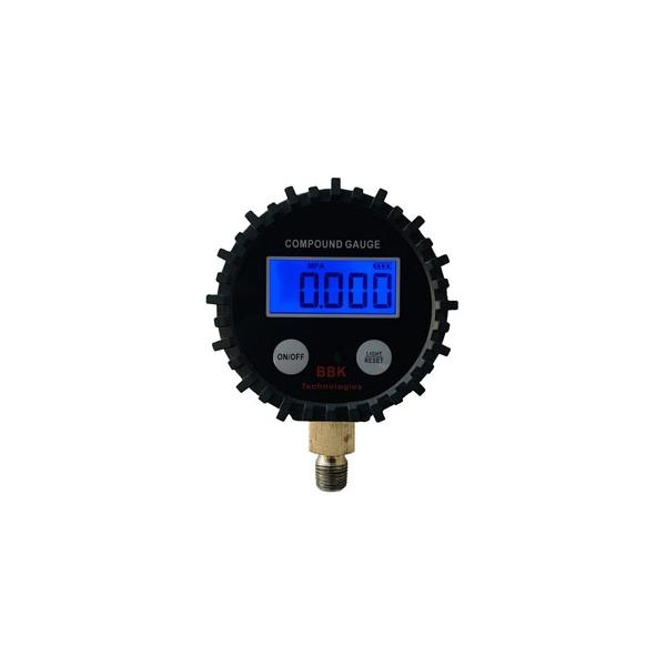【仕様】●メーカー:BBKテクノロジーズ　●型番:DG60S　●商品名:デジタルゲージ　●電源:単4形電池×2本　●測定圧力(Mpa):-0.1〜5.000　●接続ネジ径:1/8NPT　●表示方法:4桁LCDデジタル表示　●精度:±5%　●...