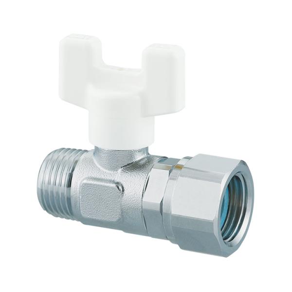 【仕様】 ●エコキュートなど給湯器配管に便利です。 ●ワンタッチ着脱式ハンドル ●AE型ボールバルブの機能プラス、省スペースに対応したコンパクト設計です。 ●ナットの軸方向に動かないためパッキンが落ちにくく、キッチン ●洗面等の狭所や暗所で...